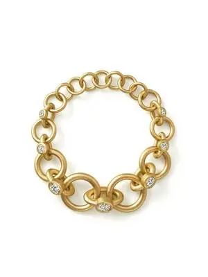 Shihara 18kt Yellow Diamond Link Ring