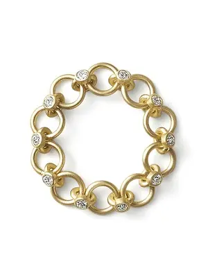 Shihara 18kt Yellow Link 02 Diamond Ring - Gold
