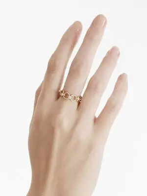 Shihara 18kt Yellow Link 02 Diamond Ring