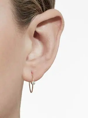 Shihara 18kt Yellow Diamond Single Hoop Earring
