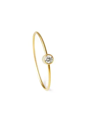 Shihara 18kt Yellow Diamond Single Hoop Earring - Gold