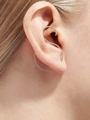 Shihara 18kt Yellow S 03 Diamond Single Earring