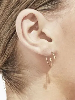 Shihara 18kt Yellow Twist Round 02 Hoop Earring