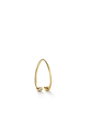 Shihara 18kt Yellow Twist Round 01 Earring - Gold