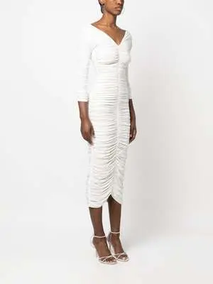 N°21 Ruched Bodice Midi Dress