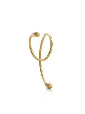 Shihara 18kt Yellow Twist Curl 02 Single Earring - Gold