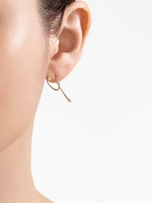 Shihara 18kt Yellow Twist Curl 02 Single Earring