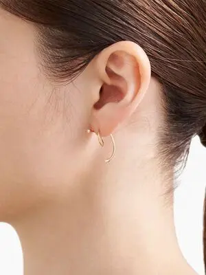 Shihara 18kt Yellow Twist Curl Diamond Single Earring