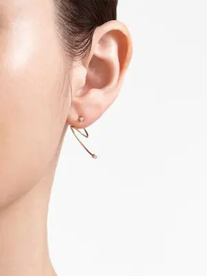 Shihara 18kt Yellow Twist Curl 02 Diamond Single Earring