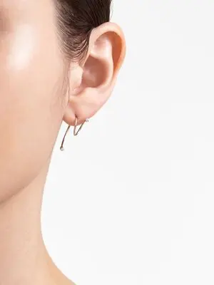 Shihara 18kt Yellow Twist Curl 02 Diamond Single Earring