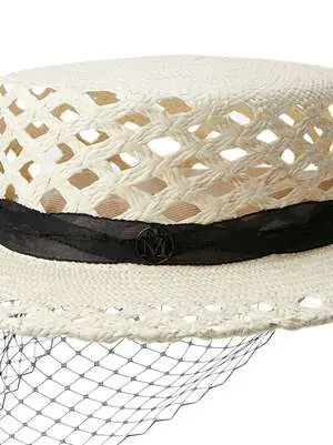MAISON MICHEL Kiki Straw Boater