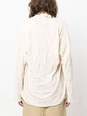 UMA WANG Knitted Square-pattern Top