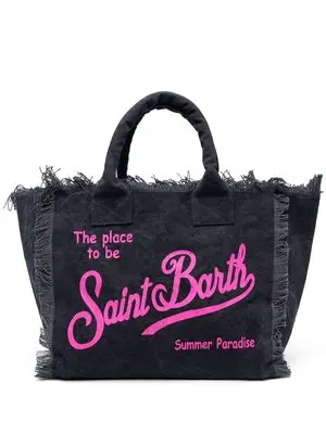 MC2 SAINT BARTH Vanity Fringed Beach Bag