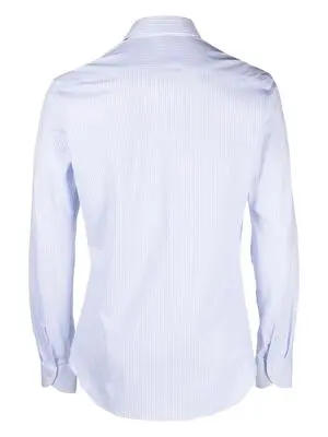 XACUS Vertical Stripe-print Shirt - White