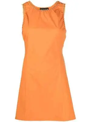 Orange Sleeveless Dresses