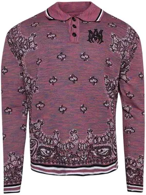 Amiri Space Dye Bandana Polo Shirt