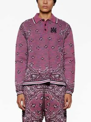 Amiri Space Dye Bandana Polo Shirt
