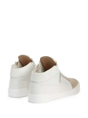 GIUSEPPE ZANOTTI High-top Leather Sneakers - White