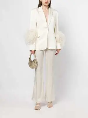 Lapointe High-waisted Trousers - White