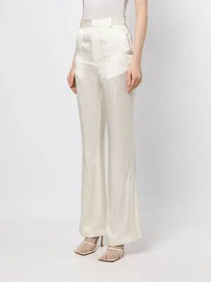 Lapointe High-waisted Trousers - White