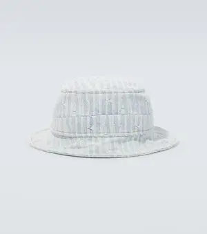 Amiri Logo Denim Bucket Hat
