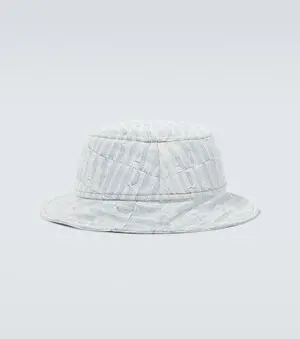 Amiri Logo Denim Bucket Hat