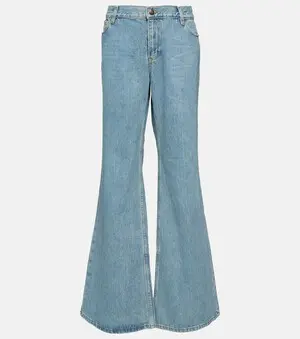 Magda Butrym Low-rise Flared Jeans - Blue
