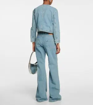 Magda Butrym Low-rise Flared Jeans - Blue