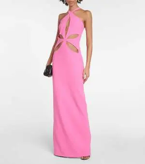 MONOT Mônot Cutout Halterneck Gown - Pink