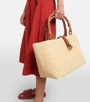 Chloé Marcie Leather-trimmed Tote Bag