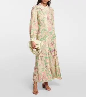 Rixo Georgina Printed Shirt Dress