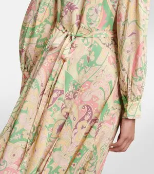 Rixo Georgina Printed Shirt Dress
