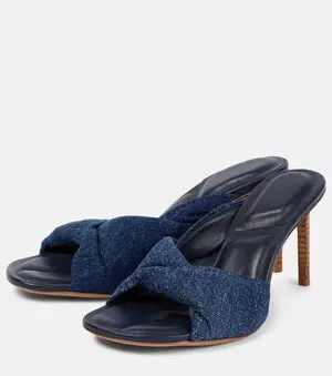 Jacquemus Les Mules Bagnu Denim Mules