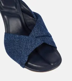 Jacquemus Les Mules Bagnu Denim Mules