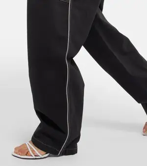 Isabel Marant Étoile Paciane Wide-leg Cargo Jeans - Black