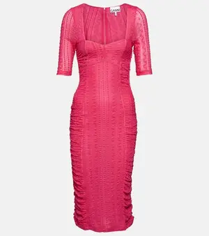 Ganni Scalloped Day Dresses