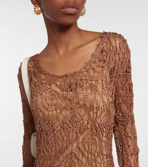 TOM FORD Layered Knit Midi Dress