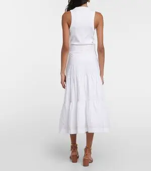 Veronica Beard Austyn Cotton-blend Midi Dress