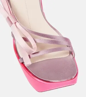 ROGER VIVIER Satin Wedge Sandals