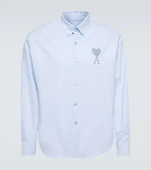 AMI Paris De Coeur Cotton Oxford Shirt