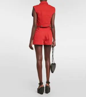 Alaïa High-rise Cotton Shorts