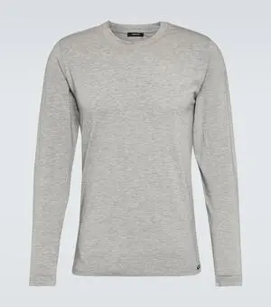 TOM FORD Cotton-blend T-shirt - Grey