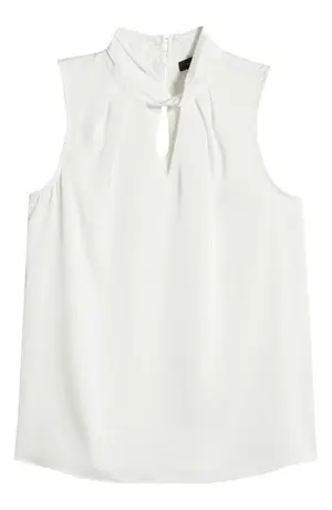 Halogen Twist Neck Sleeveless Blouse