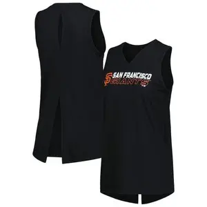 LEVELWEAR San Francisco Giants Paisley Chase V-neck Tank Top - Black