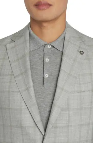 JACK VICTOR Mcallen Unconstructed Plaid Wool Suit