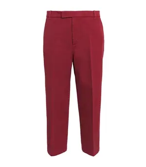 Thom Browne Cotton Chinos - Burgundy