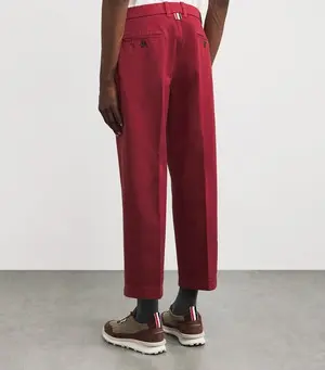Thom Browne Cotton Chinos - Burgundy