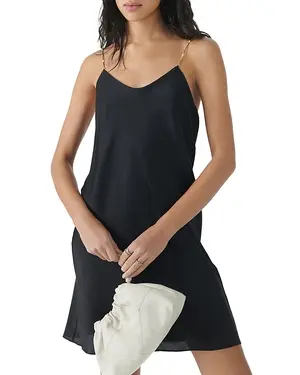 Ba&sh Clem Open Back Mini Slip Dress