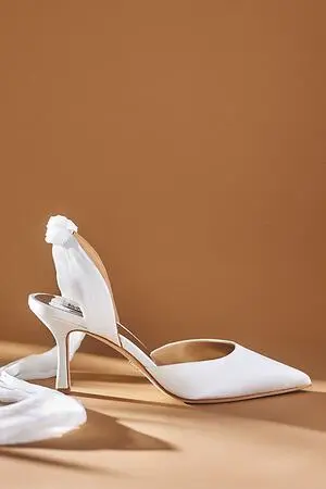 Satin Ankle Tie Stiletto Heels