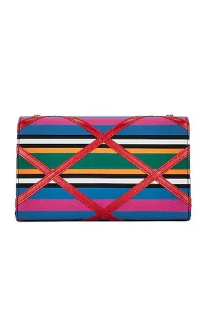 Saint Laurent Small Kate Chain Bag In Red